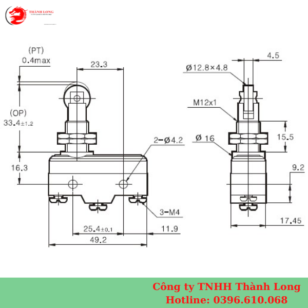 Công tắc hành trình Kaikun z15g-030b – Thiết bị công nghiệp Thành Long